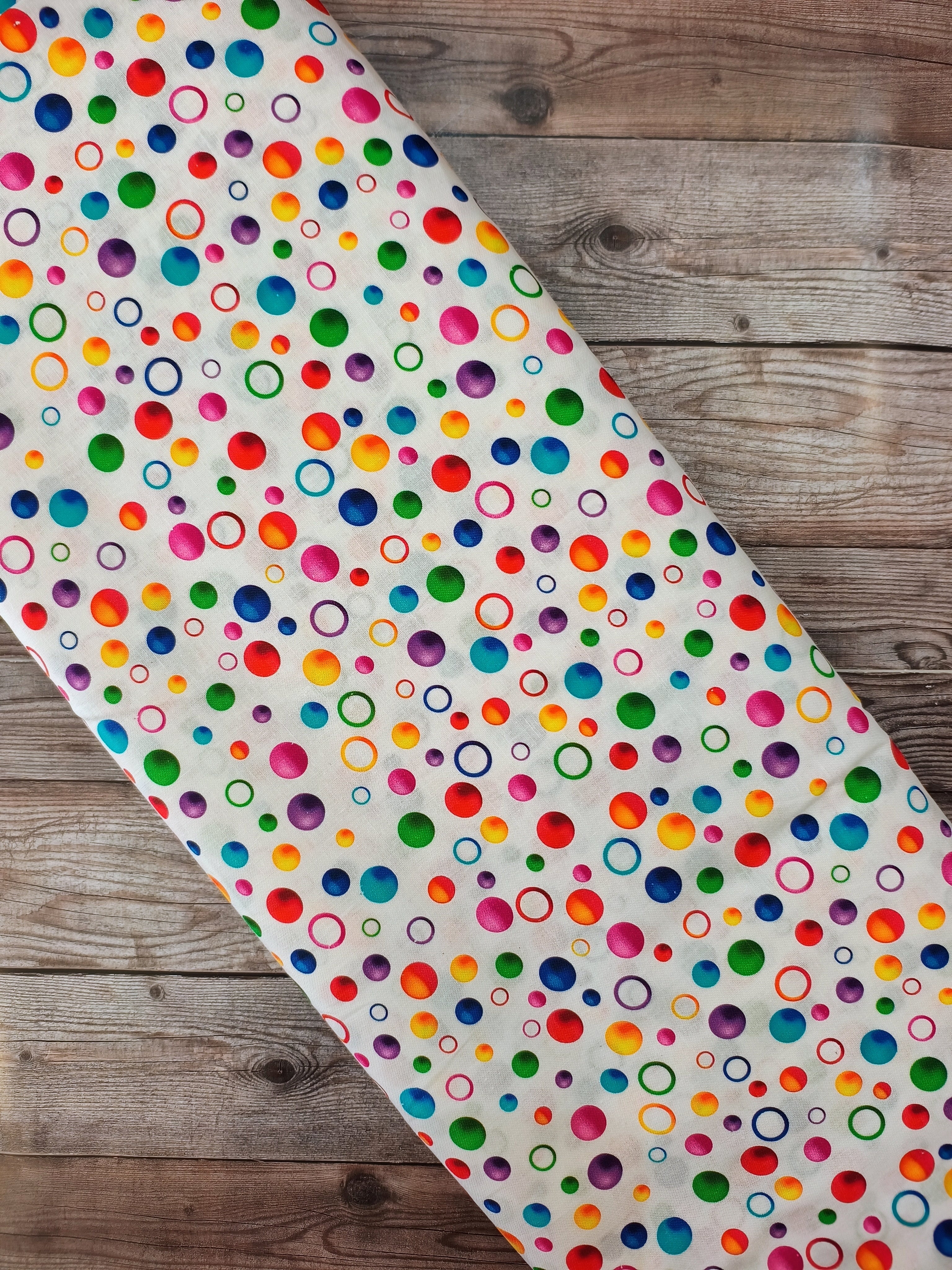 Multicolour Bubbles Cotton – Fab Fabric